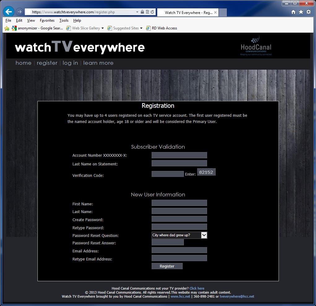 WTVE FAQs - Hood Canal Communications